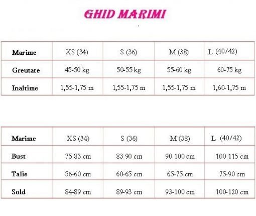 tabel marimi * Nexus Shoes